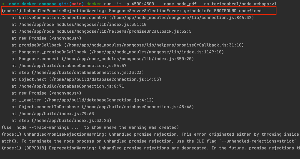 Using Docker and Docker-compose with Node.js and MongoDB