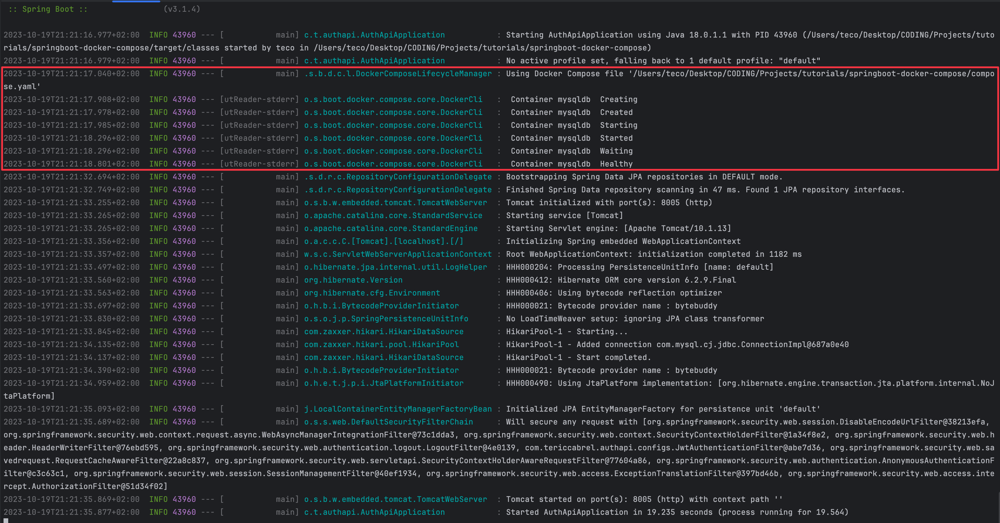 Spring Boot 3 and Docker Compose integration in Action