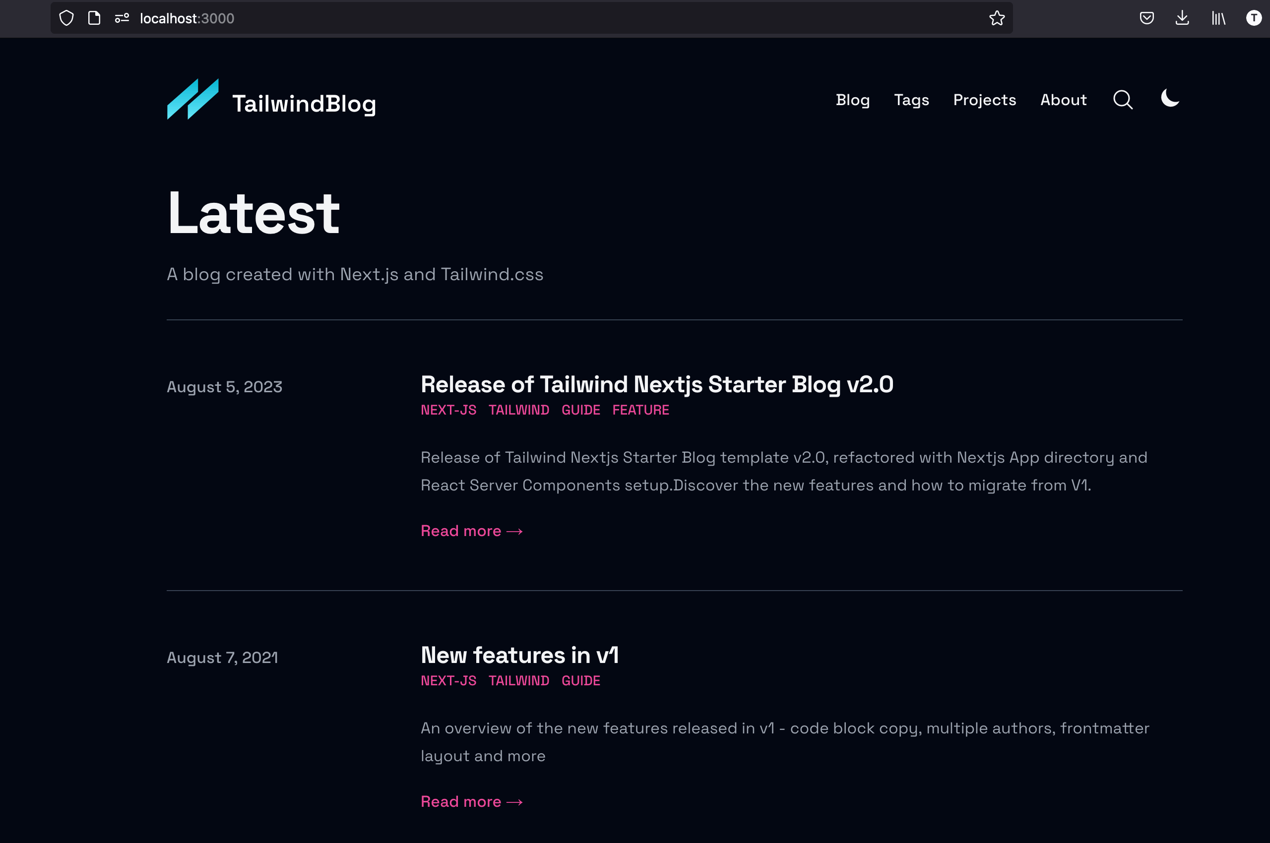 Create a Docker image of a Next.js application