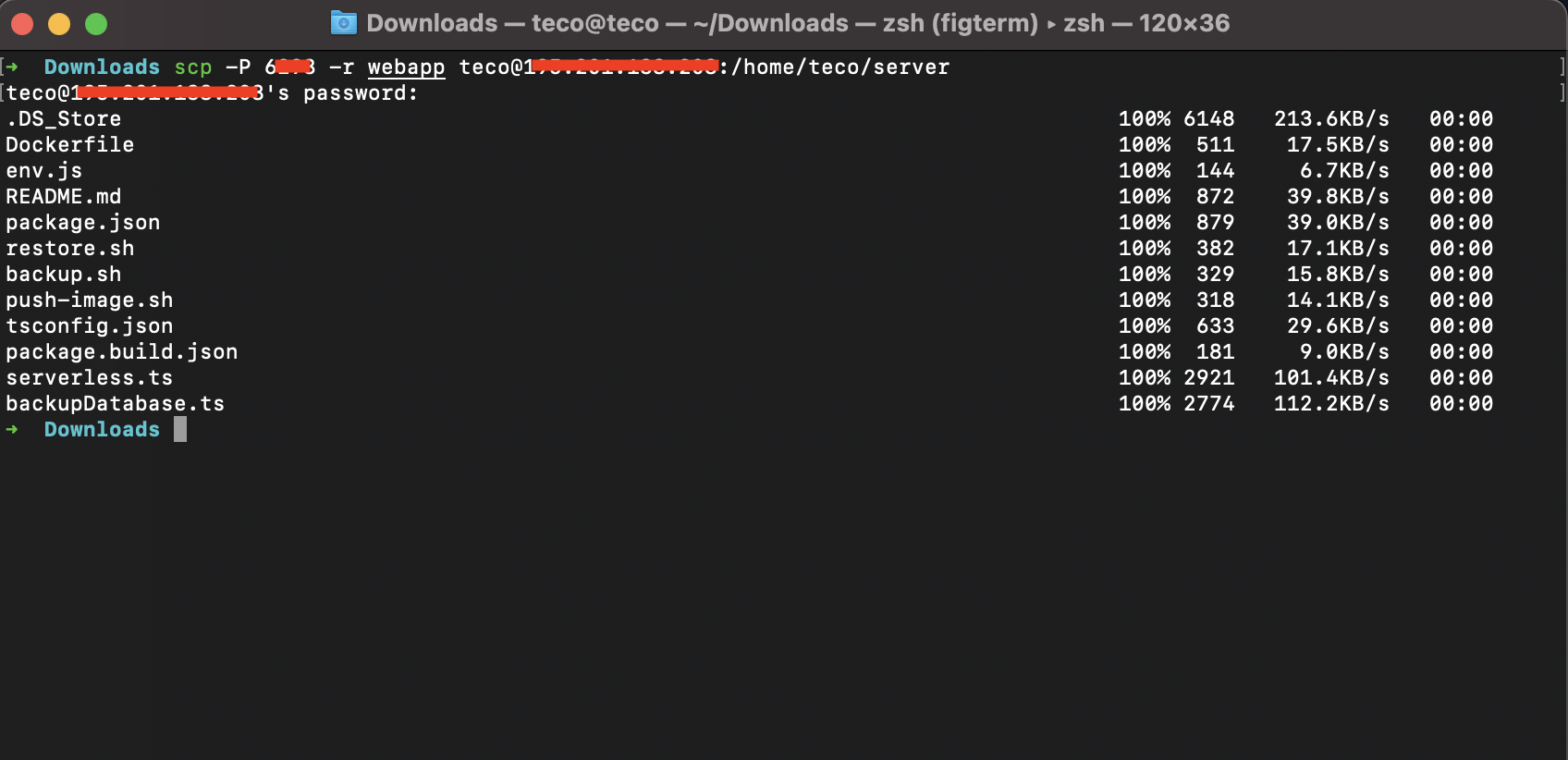 How to copy files over SSH