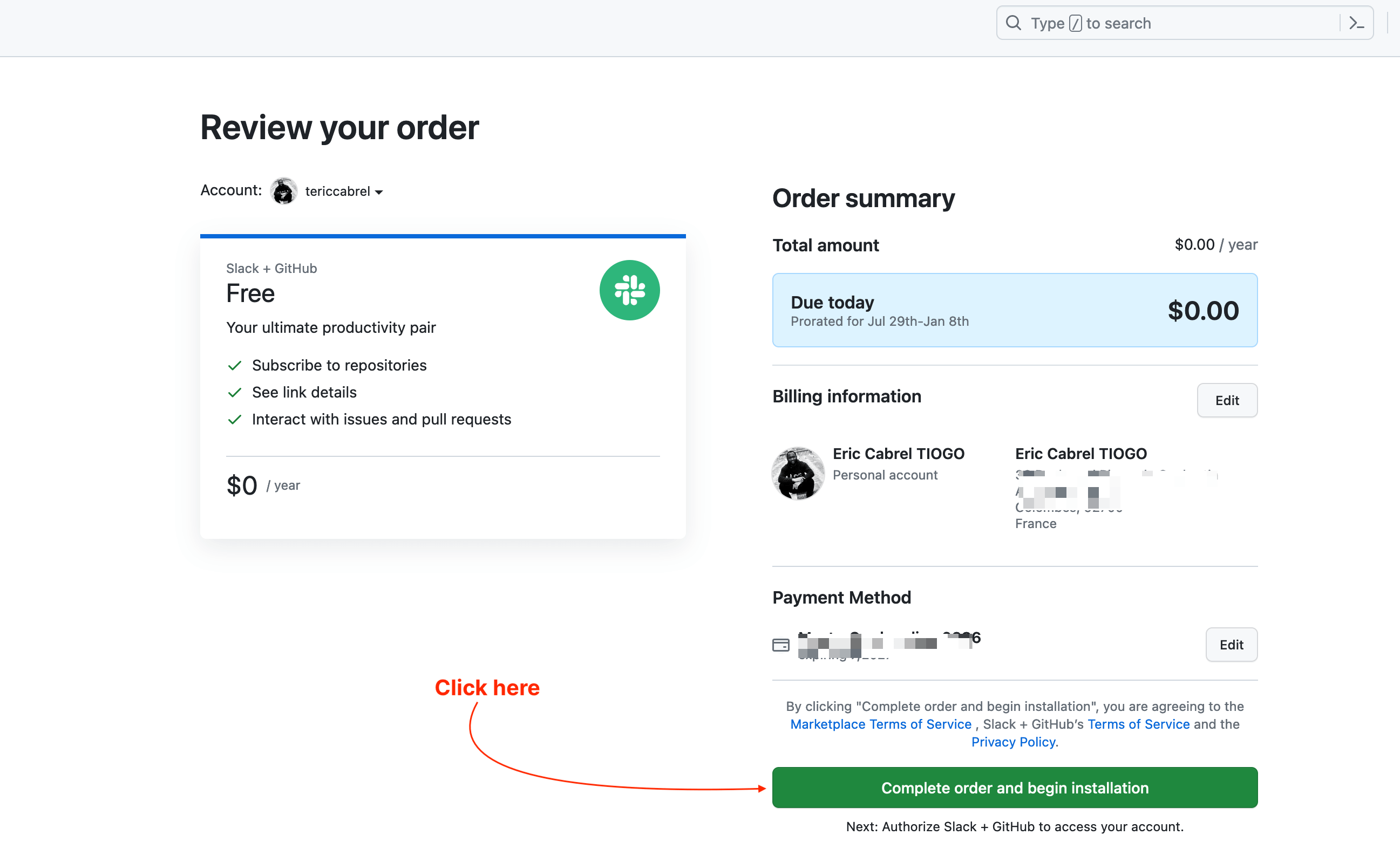 Set up the GitHub integration for Slack