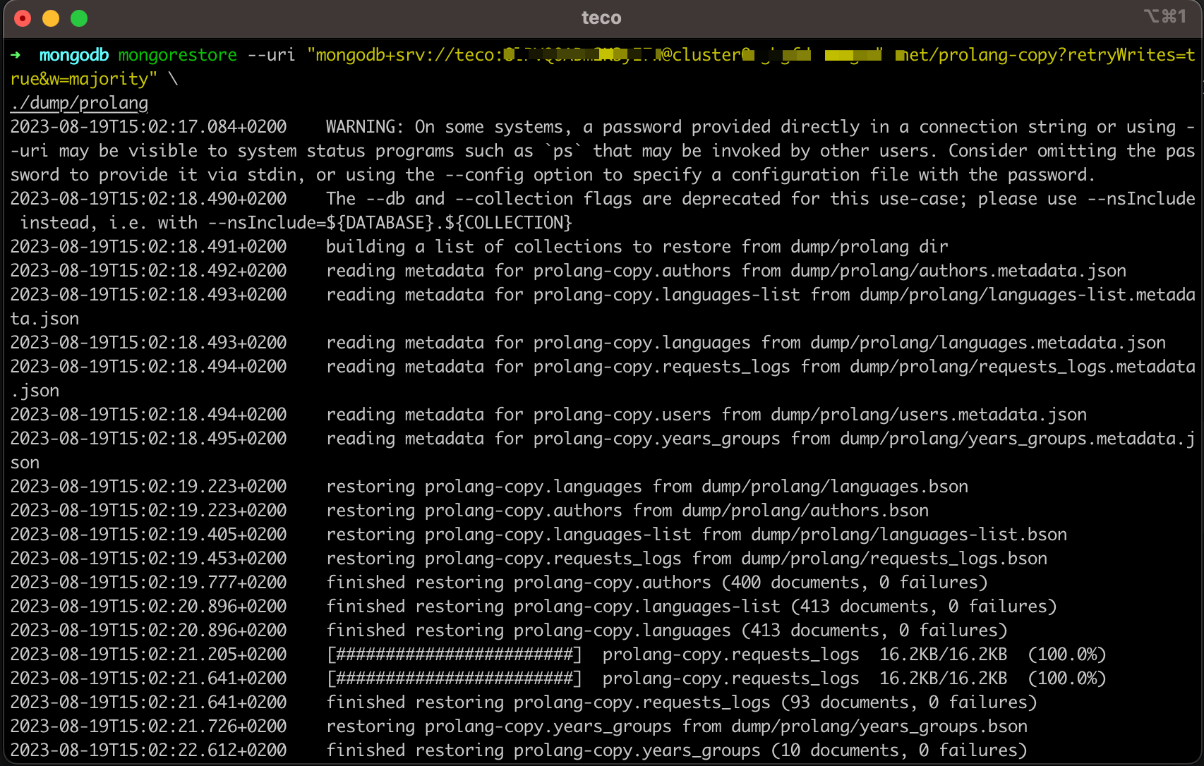 Backup And Restore A Mongodb Database 