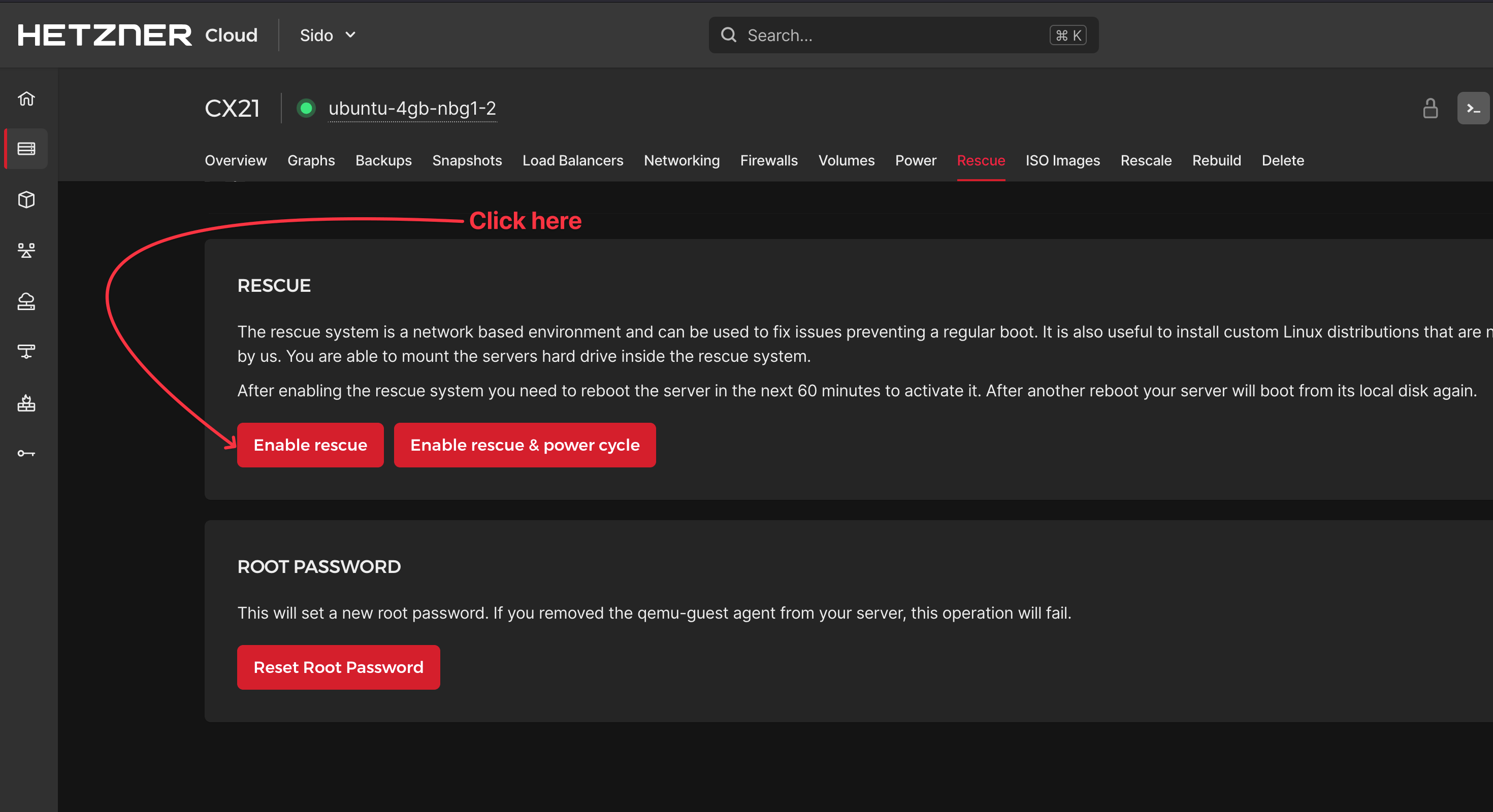Use Hetzner’s rescue mode to unlock your server