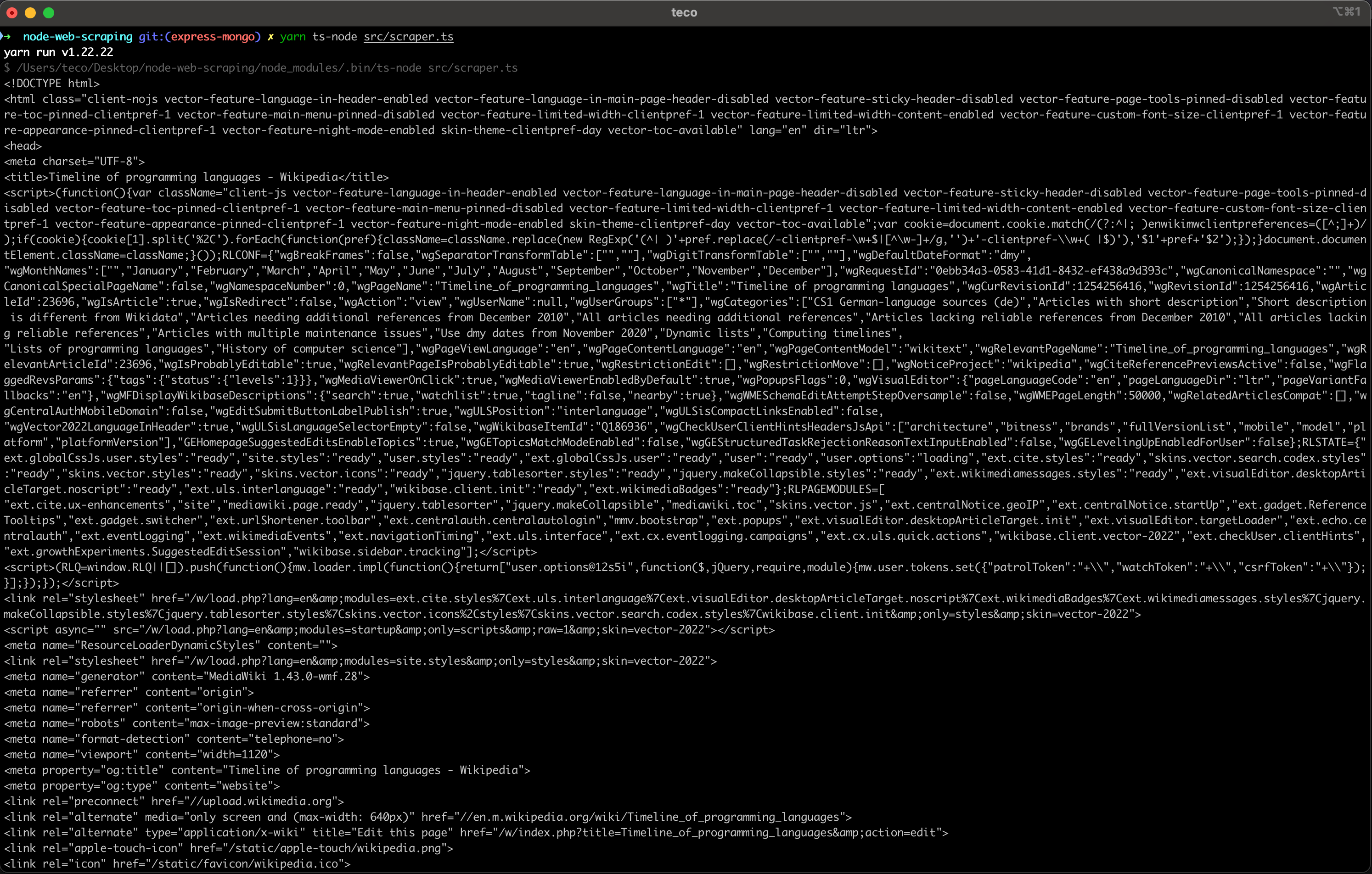 How to build a Web scraper in Node.js