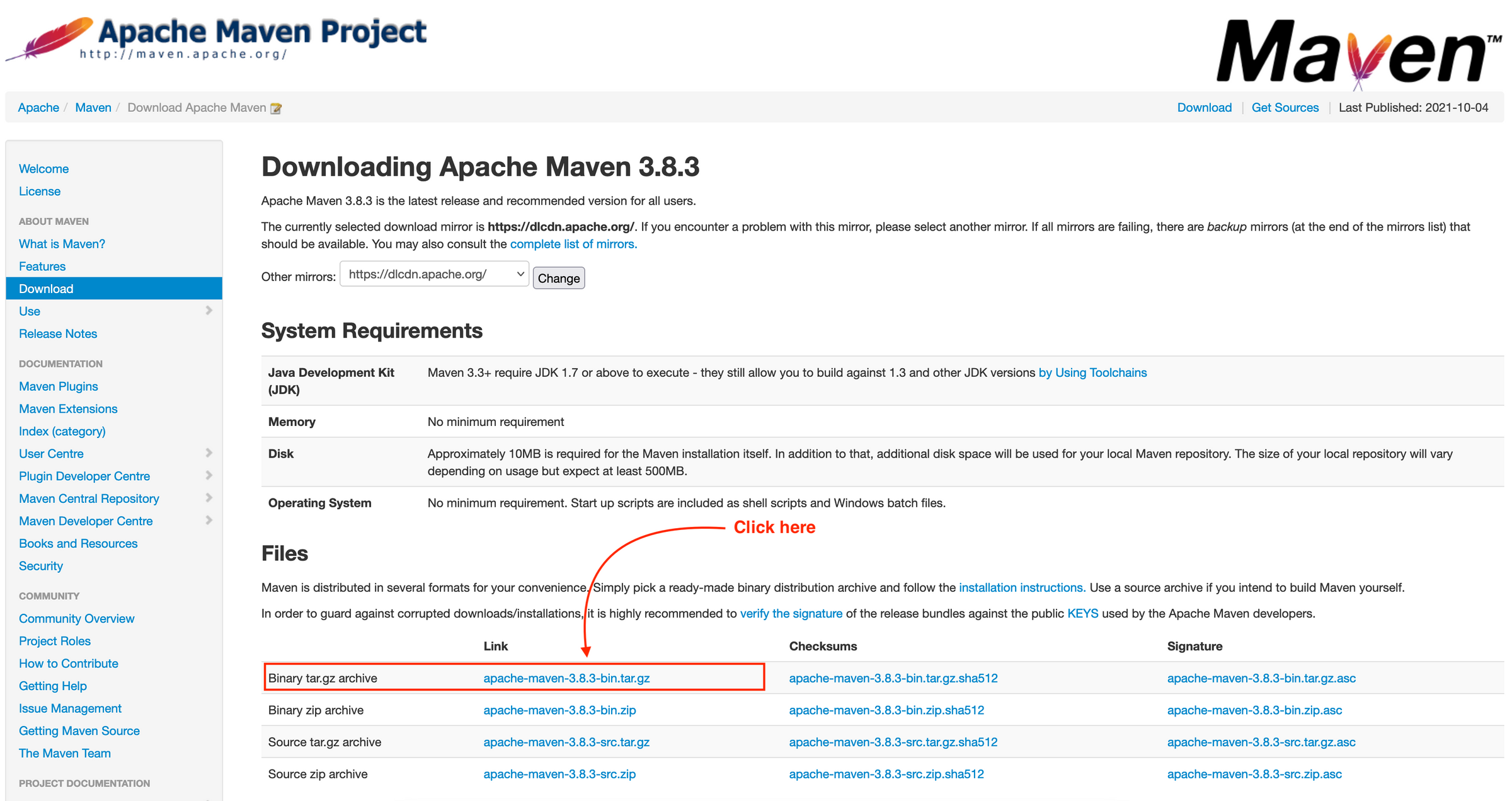 Create a Java project using an external dependency with Maven