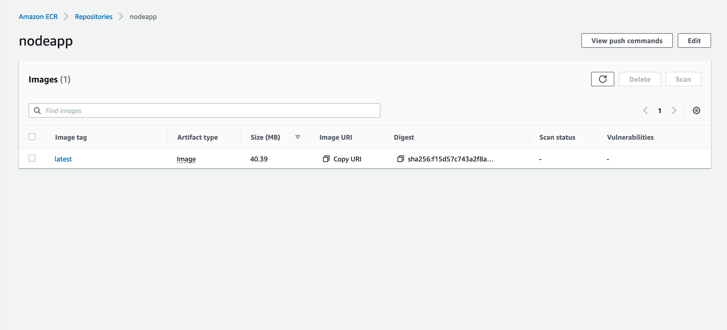 Push a Docker image in AWS Elastic Container Registry