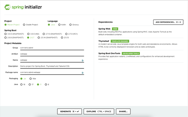 Build A Web Application With Spring Boot And Tailwind Css