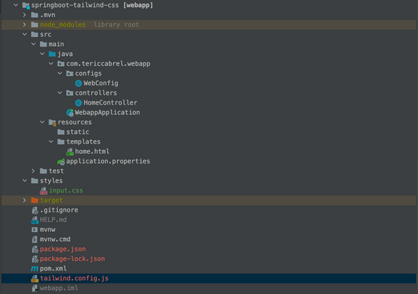Build a Web application with Spring Boot and Tailwind CSS
