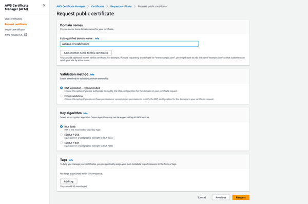 Set Up a Custom Domain with SSL on AWS CloudFront