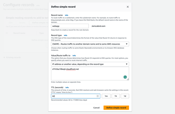 Set Up a Custom Domain with SSL on AWS CloudFront