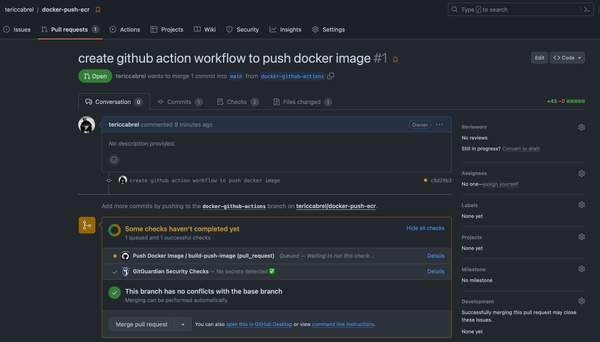 Publish A Docker Image To Amazon Ecr From A Github Actions