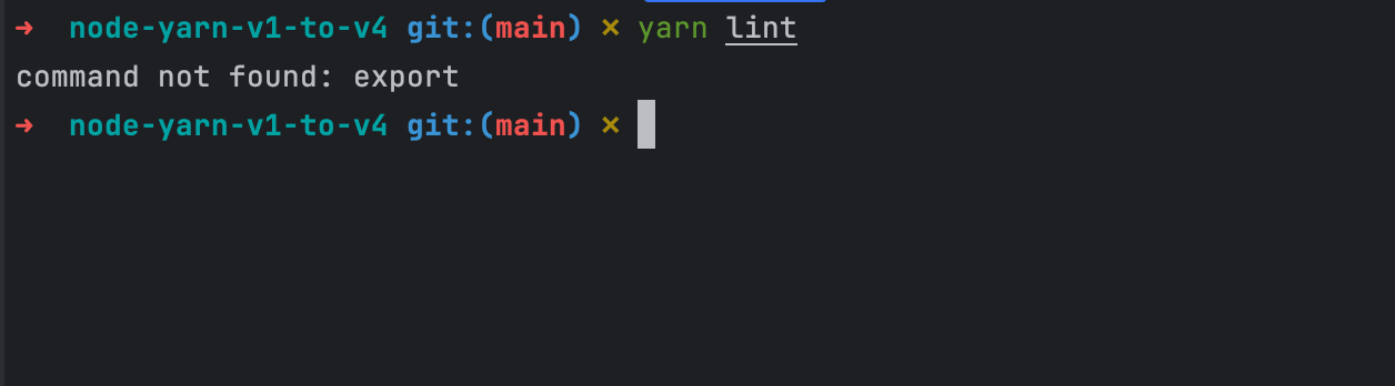 Upgrade a Node.js project from Yarn 1 to yarn 4